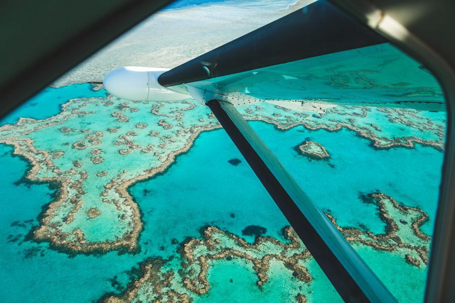 FlyAus | Whitsunday Islands & Heart Reef Scenic Flight - Sailing ...